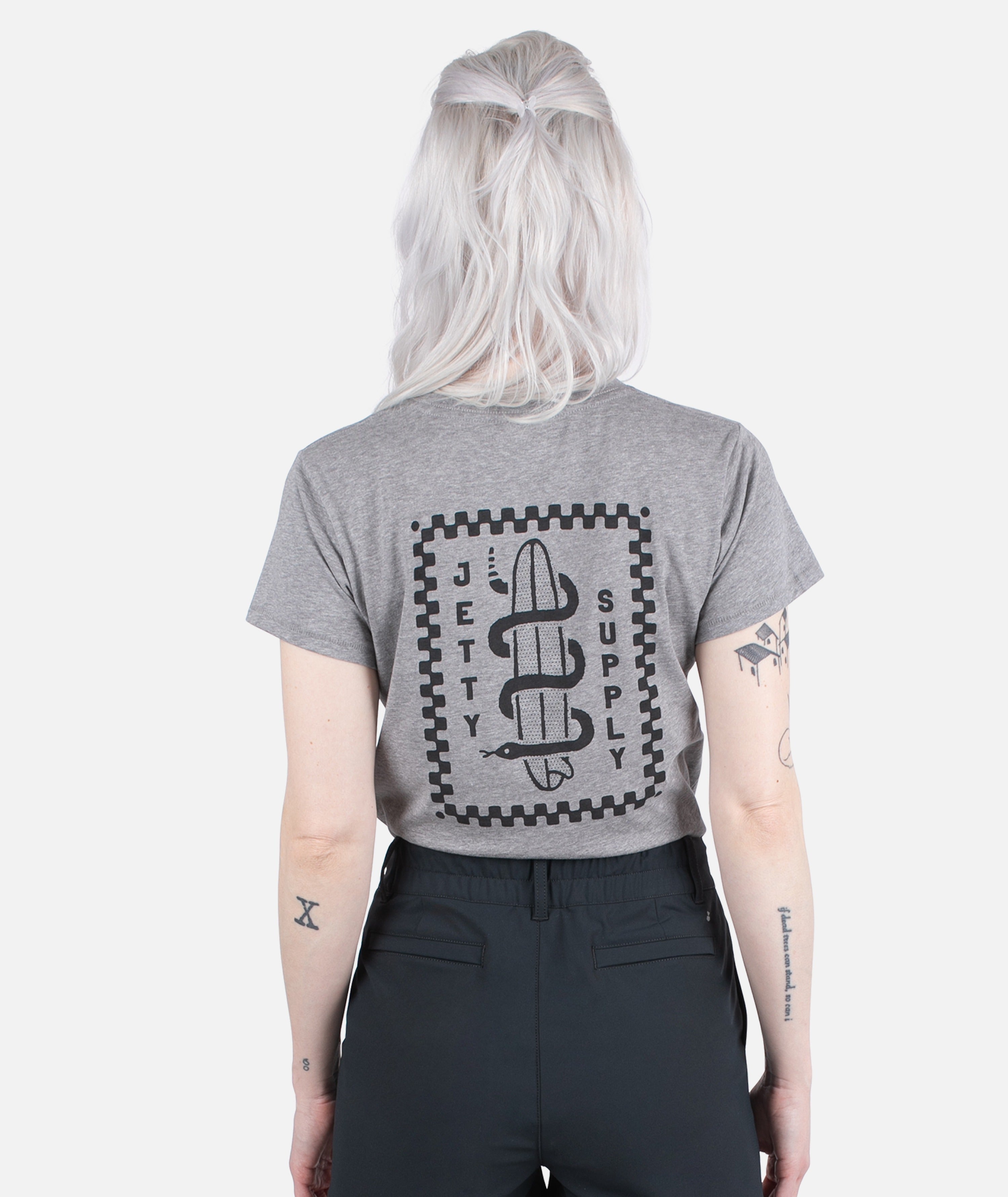Wave Snake Tee - Grey – Jetty