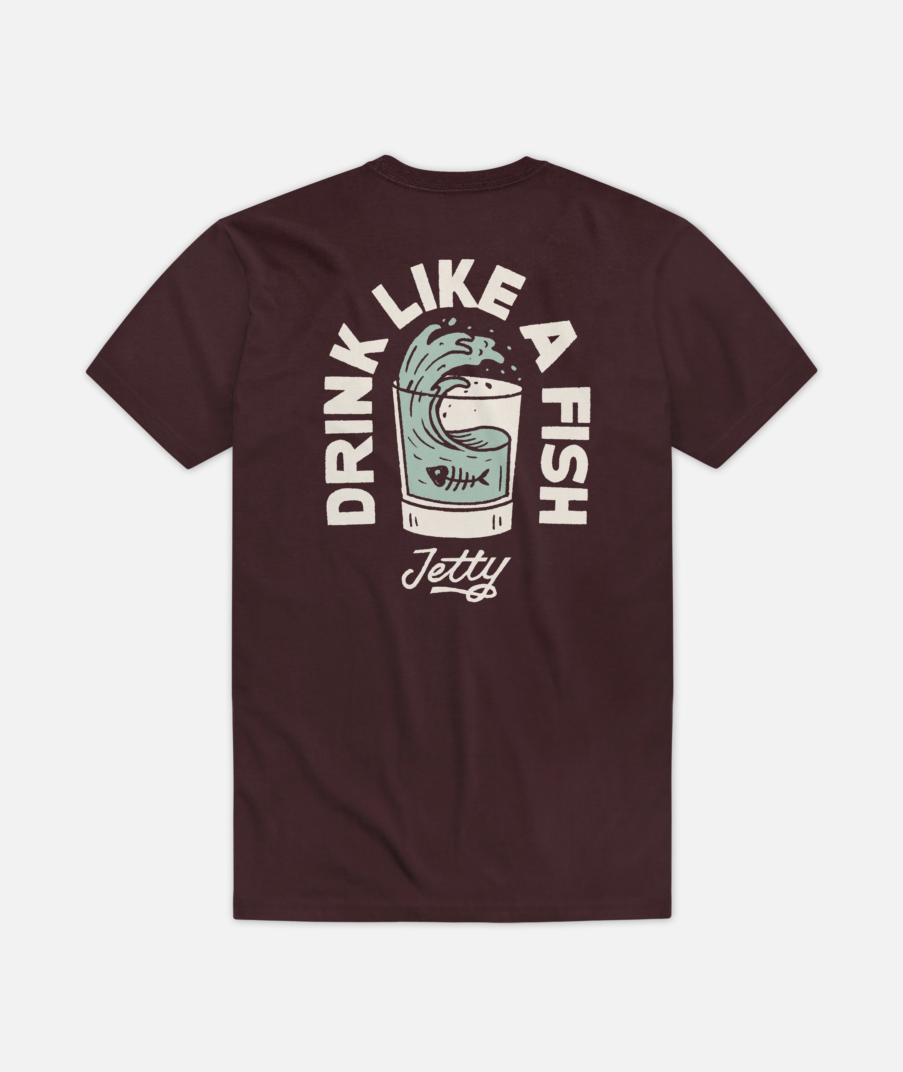 Splash Tee - Oxblood Black – Jetty