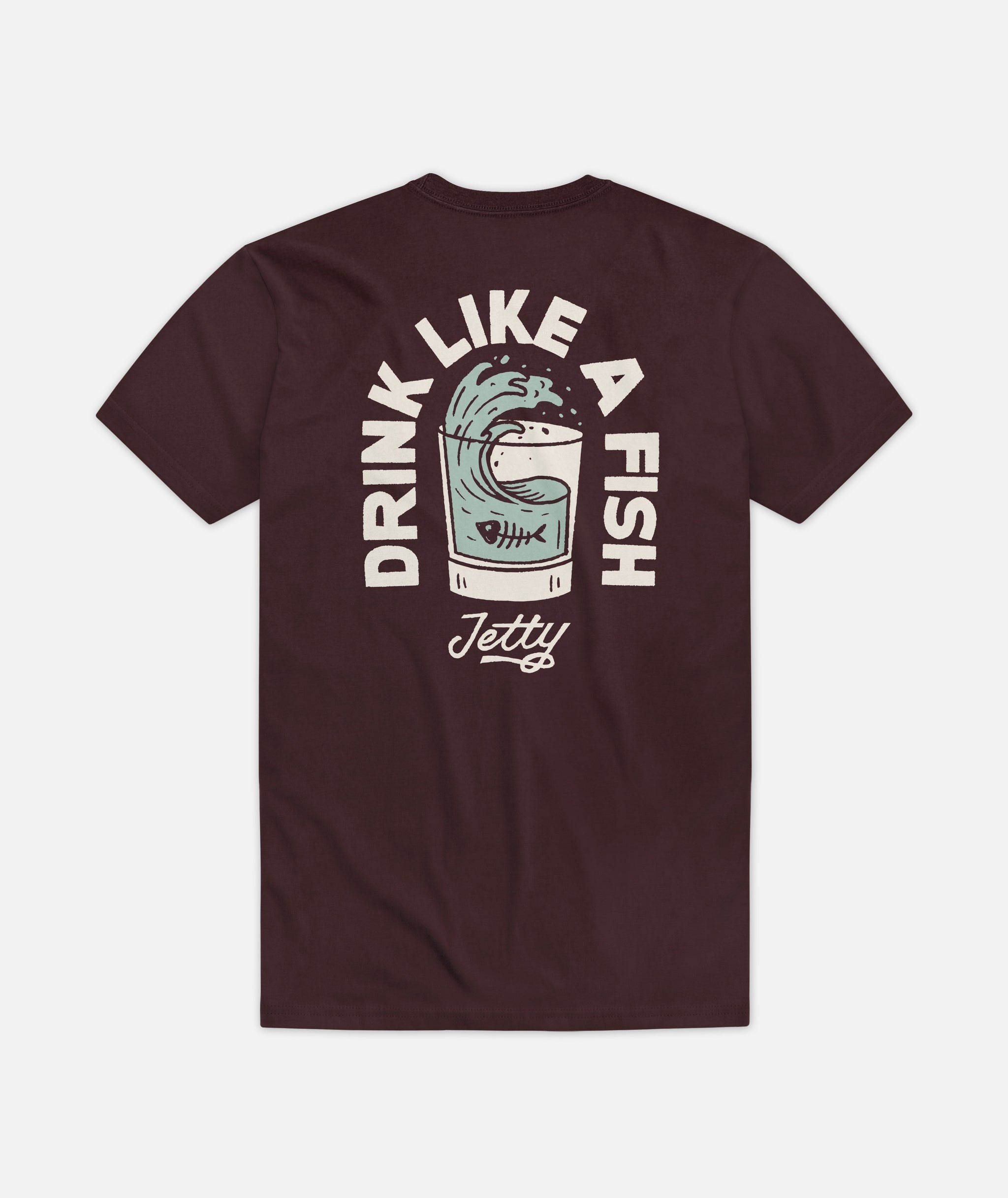 Splash Tee - Oxblood Black – Jetty