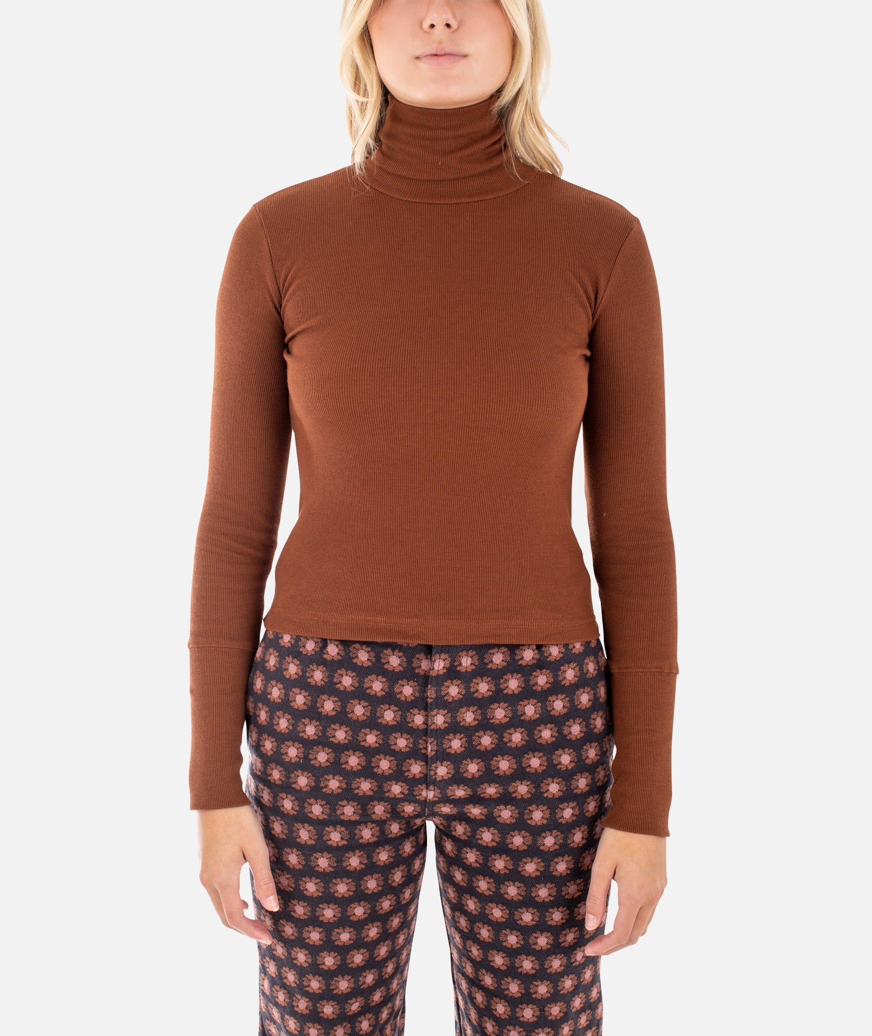 Ridley Rib Scrunch Neck - Patina – Jetty