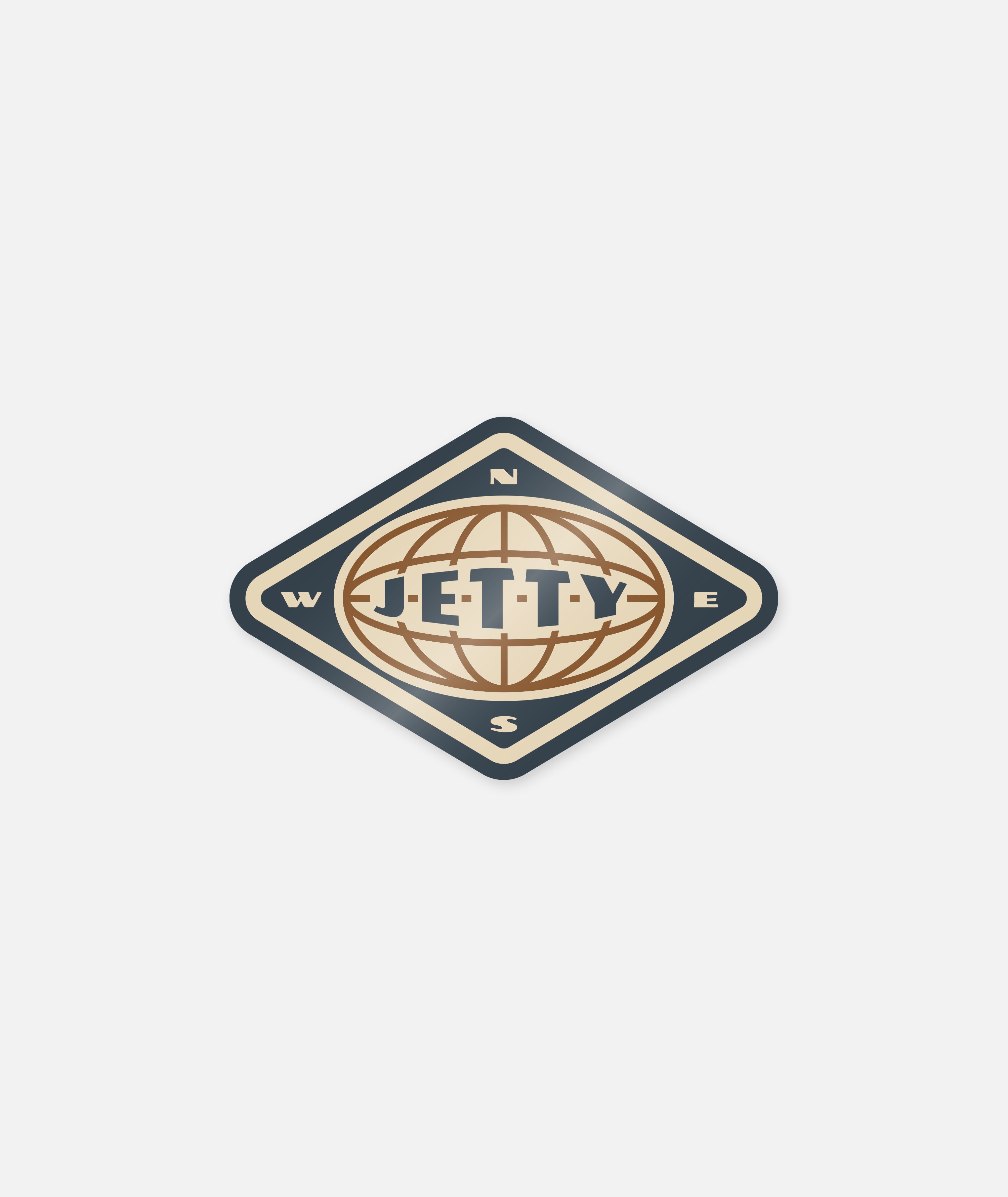 Worldwide Sticker - Navy – Jetty