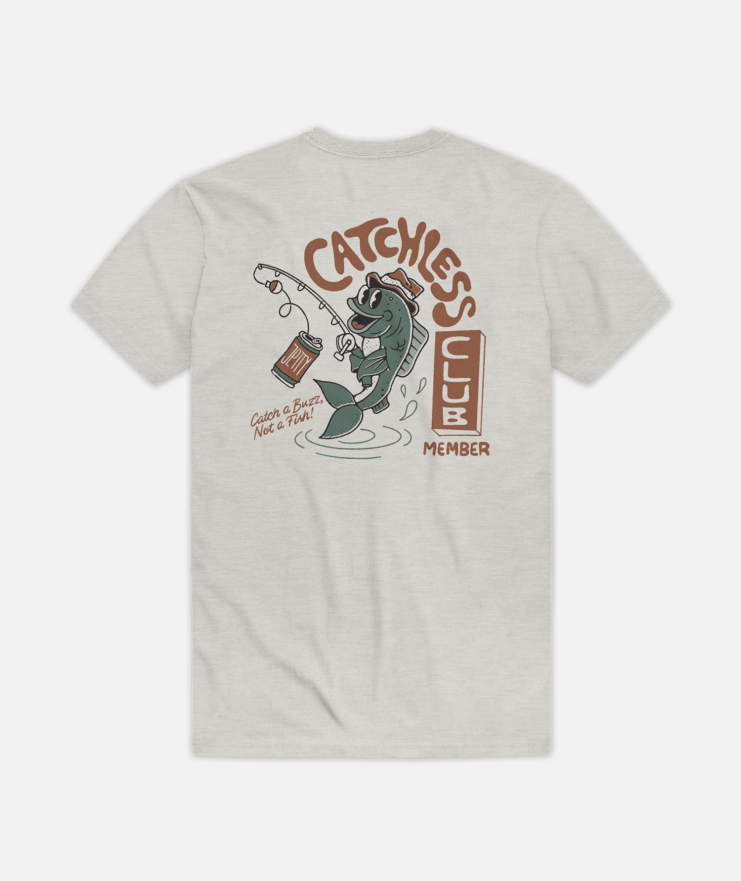 Catchless Club Tee - Heather Grey – Jetty
