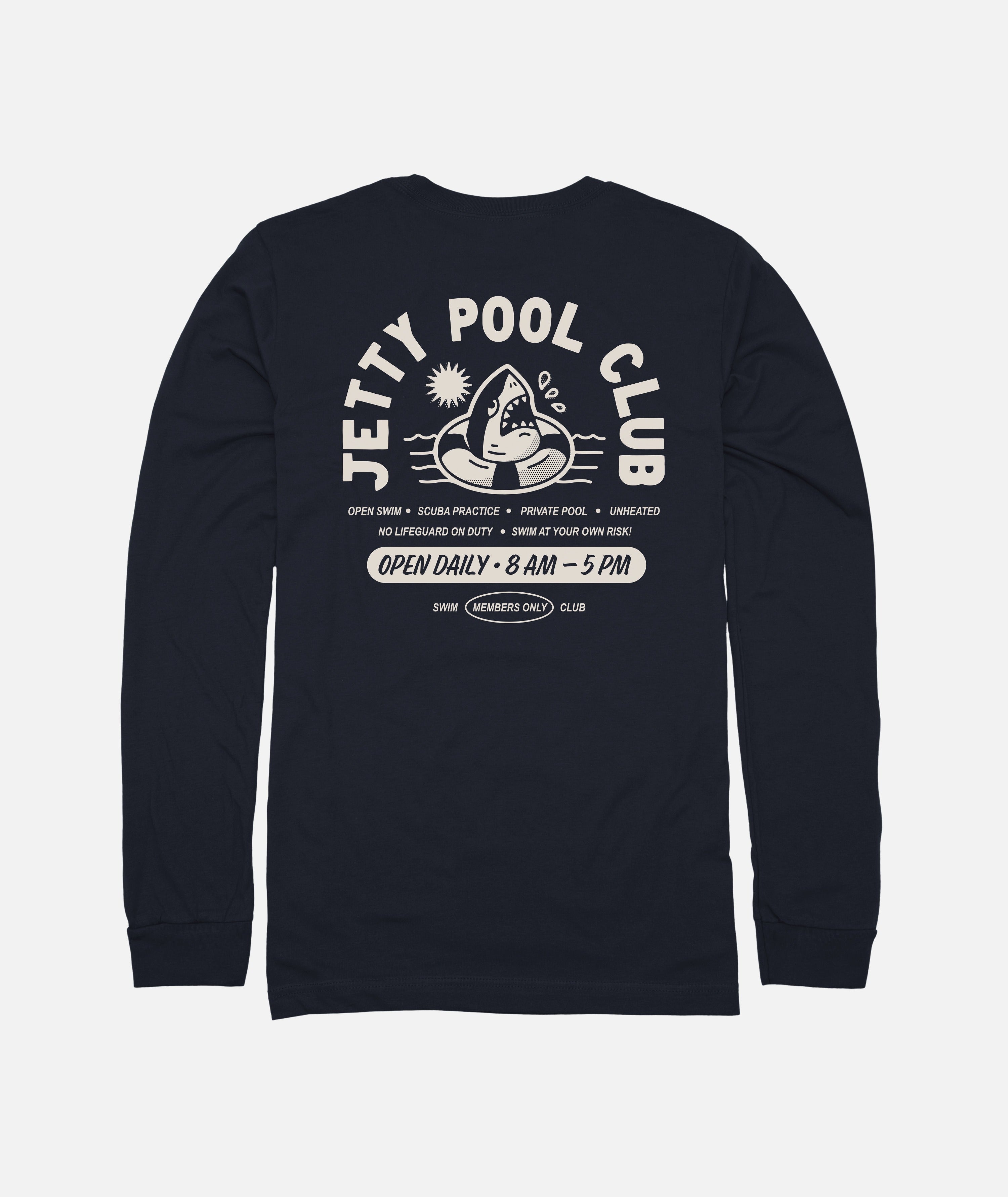 Pool Club Long Sleeve - Navy – Jetty