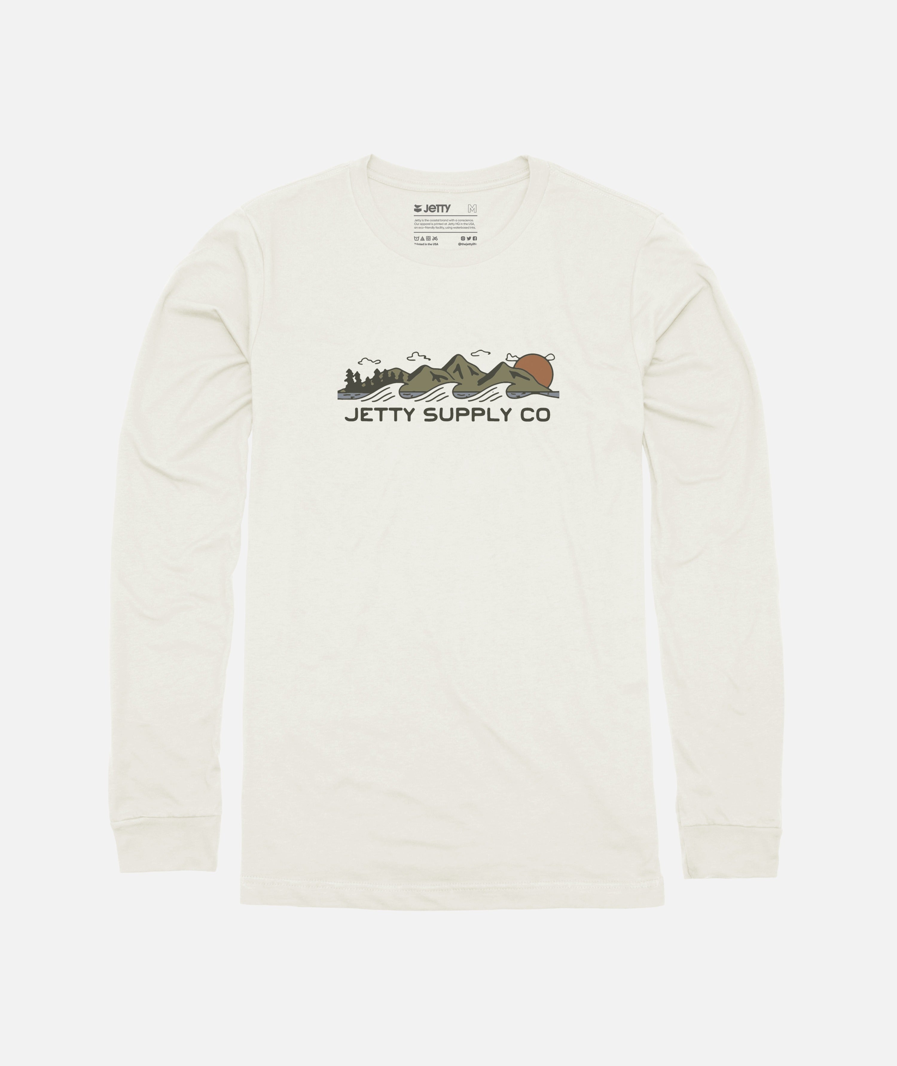 Peaks Long Sleeve - White – Jetty