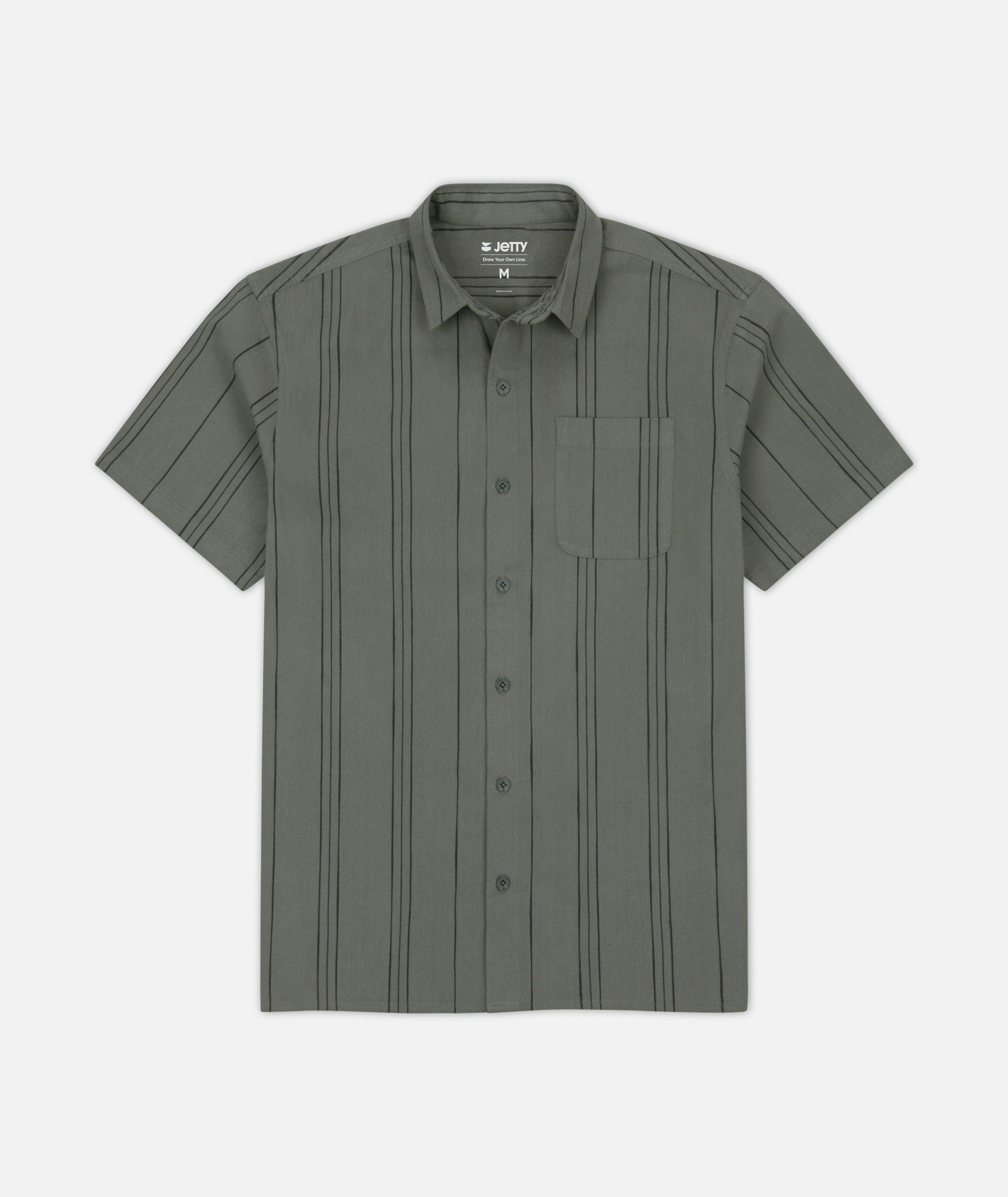 Breeze Striped Shirt - Agave – Jetty
